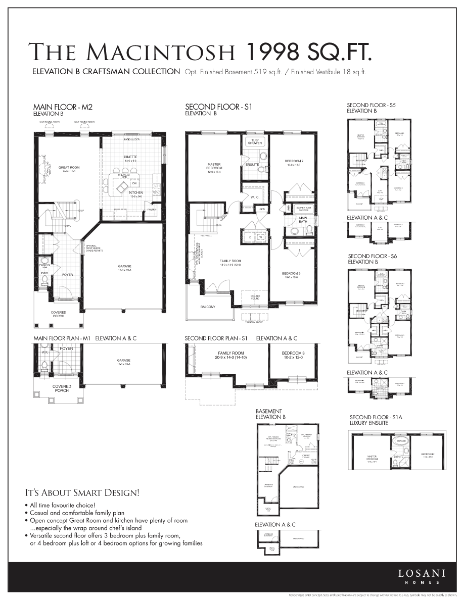 Orchard Park by Losani Homes - Macintosh Floor Plan, Hamilton ON | Livabl