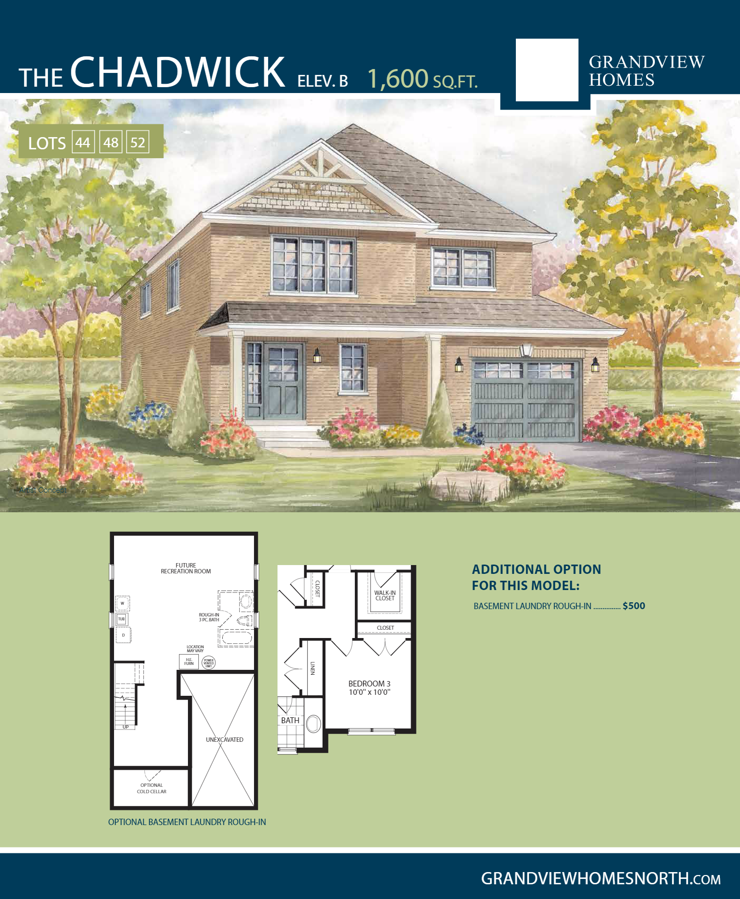 Cromwell Place - Chadwick B Floor Plan, Barrie ON | Livabl