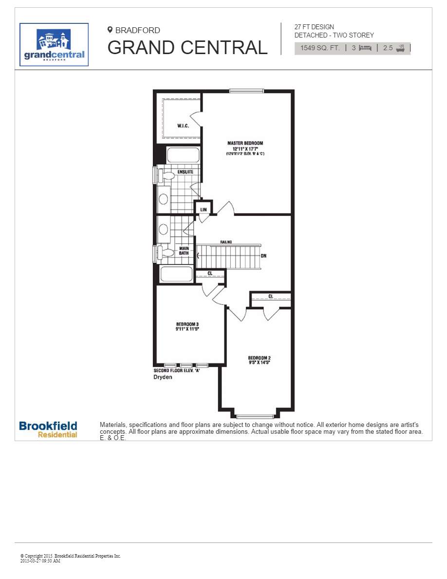 Grand Central by Brookfield Homes | Dryden | Floor Plans and Pricing