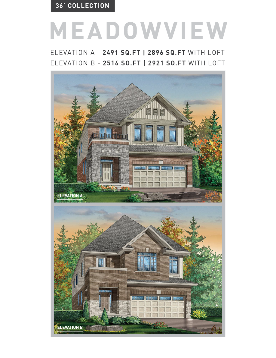 Grasslands of Stauffer Woods Phase II - Meadowview 36' A Floor Plan, Kitchener ON | Livabl