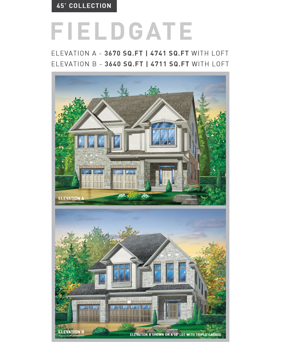 Riverwood by Hawksview Homes - Fieldgate Floor Plan, Kitchener ON | Livabl