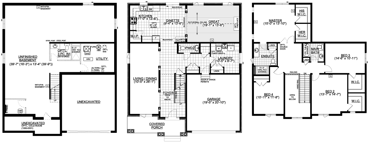 Grandville Paris by Eastforest Homes | The Ridgefield | Floor Plans and ...