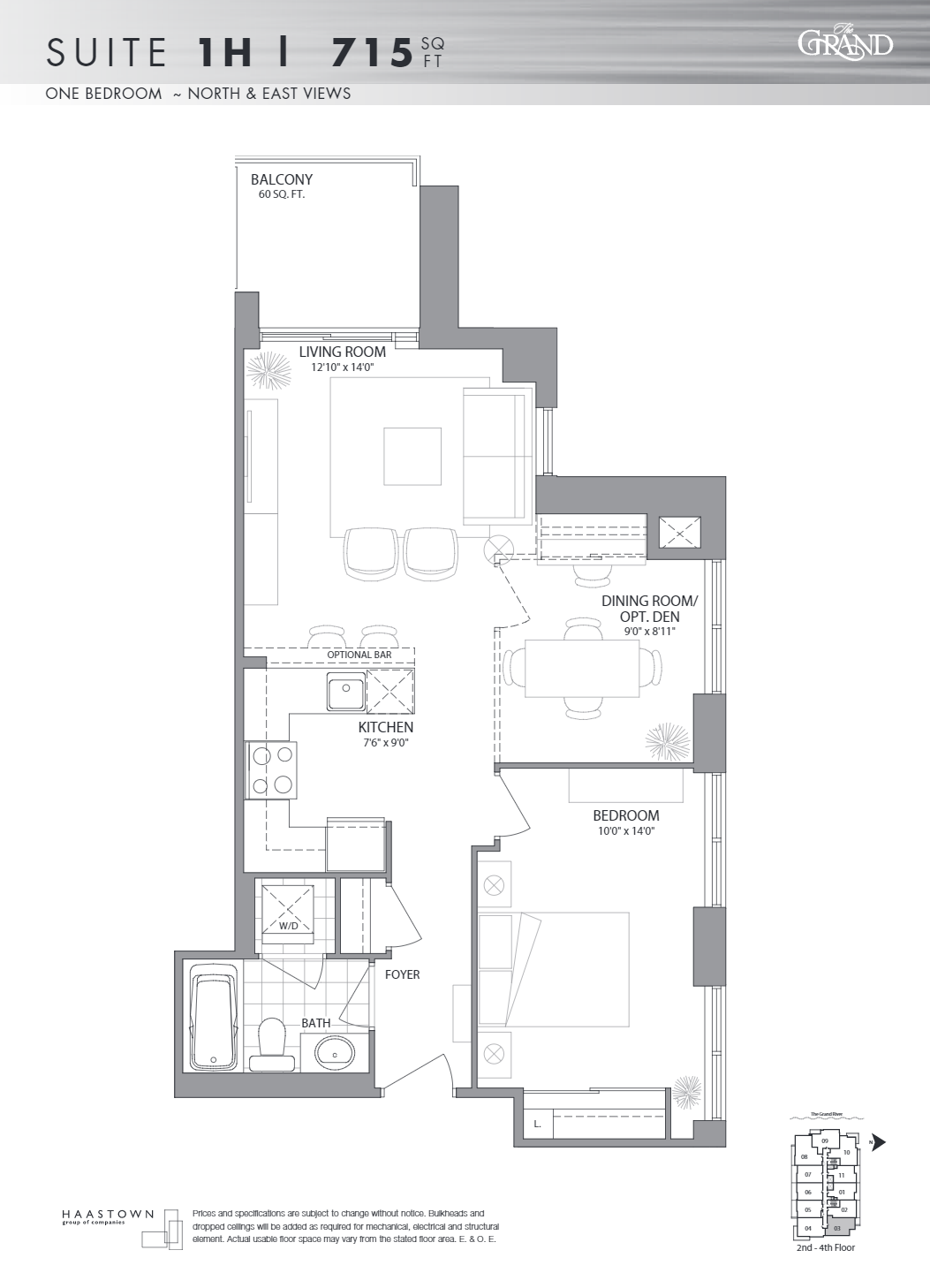 The Grand Condominiums at Waterscape - 1H Floor Plan, Cambridge ON | Livabl