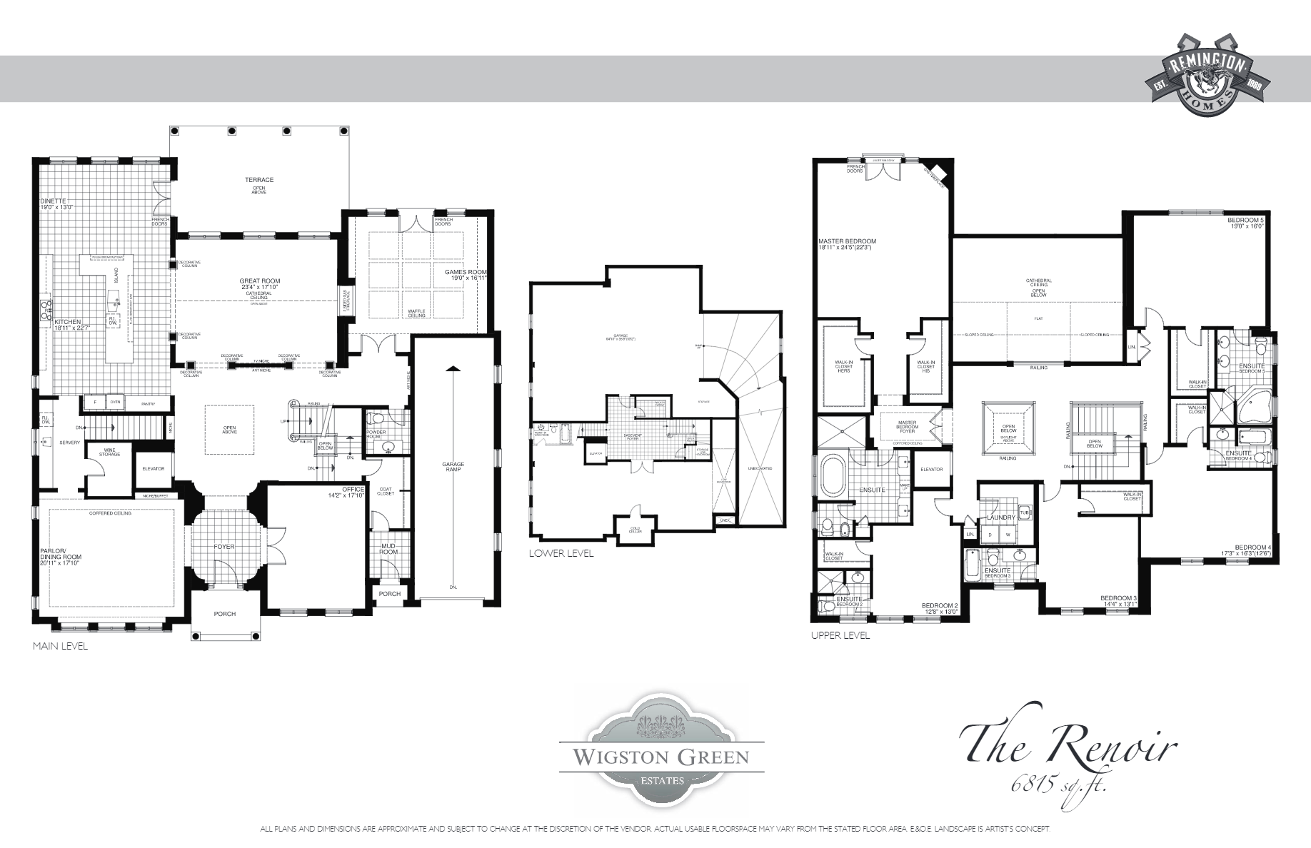 Wigston Green Estates by Remington Homes - The Renoir Floor Plan ...