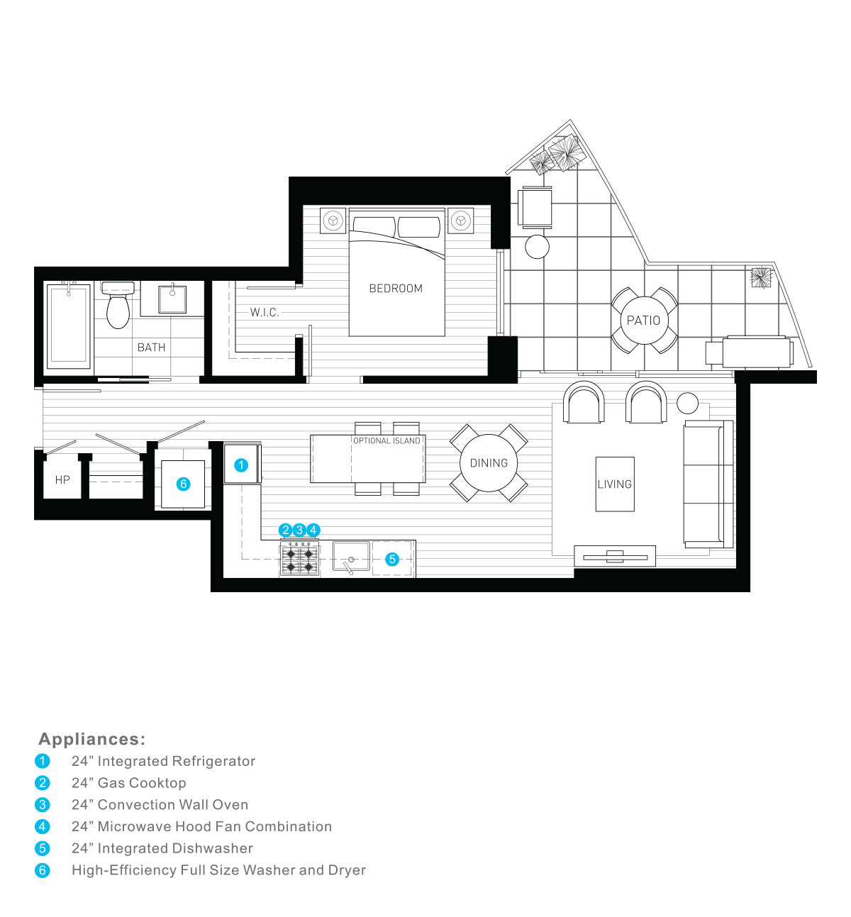 Northwest - T1 Floor Plan, Vancouver BC | Livabl