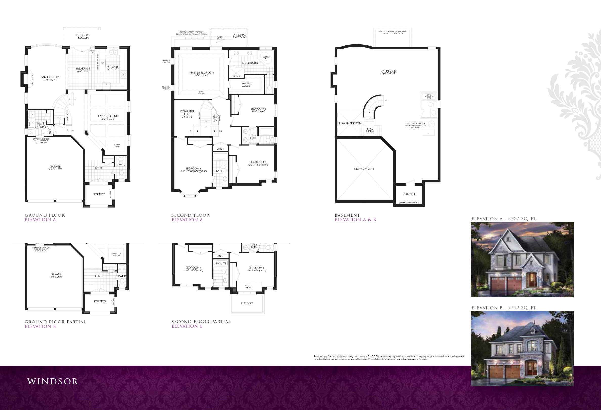 The Castles of King City - Windsor Floor Plan, King ON | Livabl