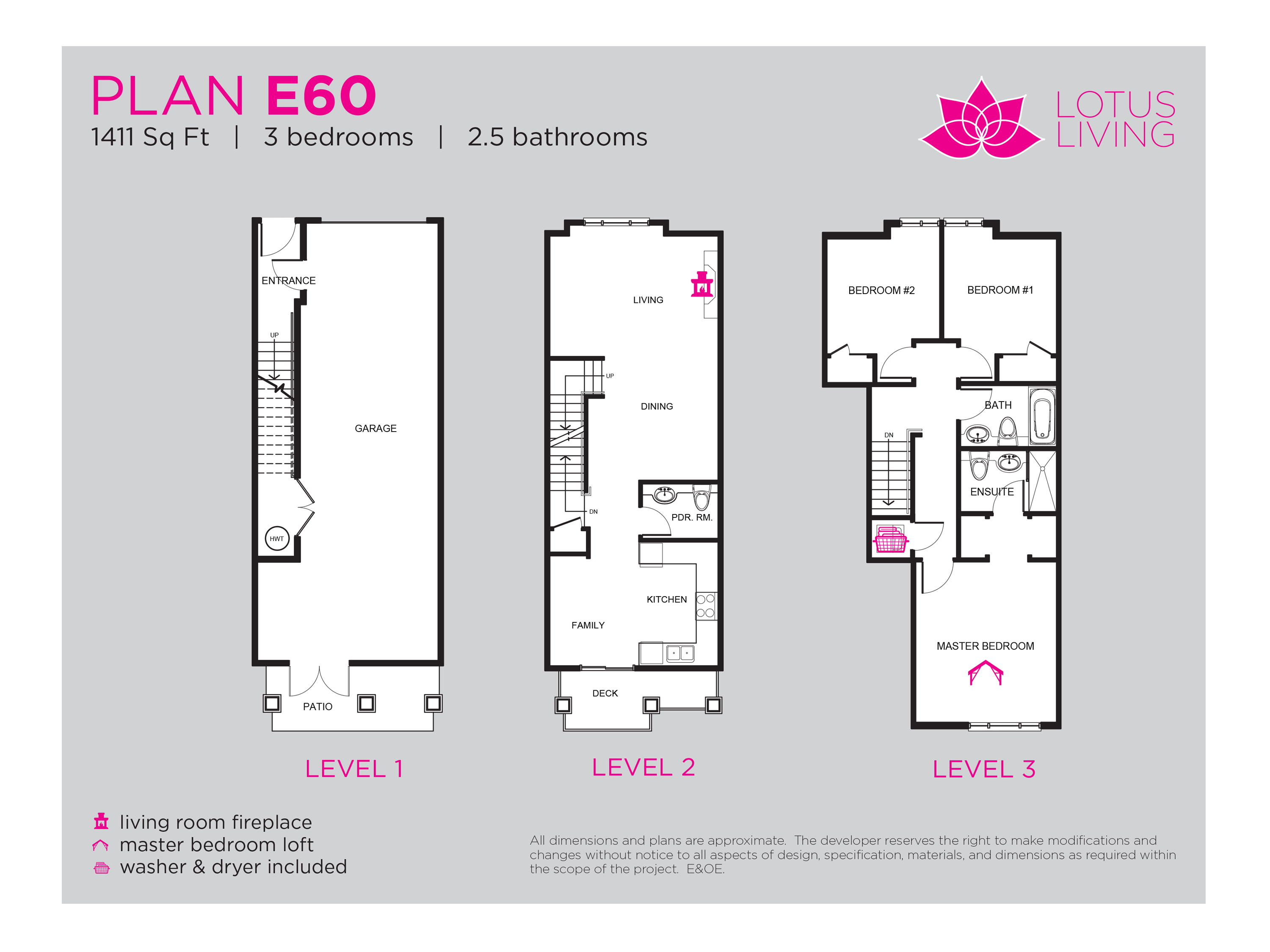 Lotus Living - E60 Floor Plan, Langley Township BC | Livabl