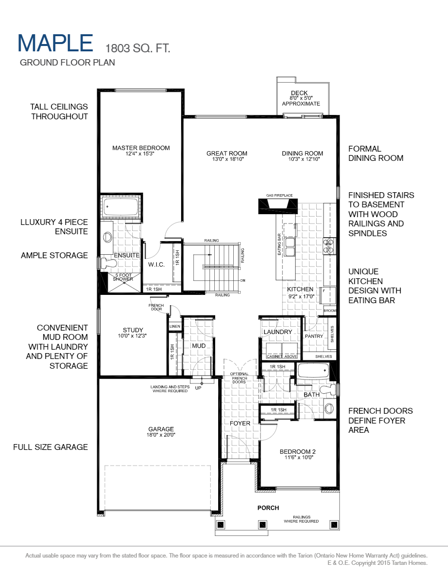 Poole Creek Village - Maple Floor Plan, Ottawa ON | Livabl