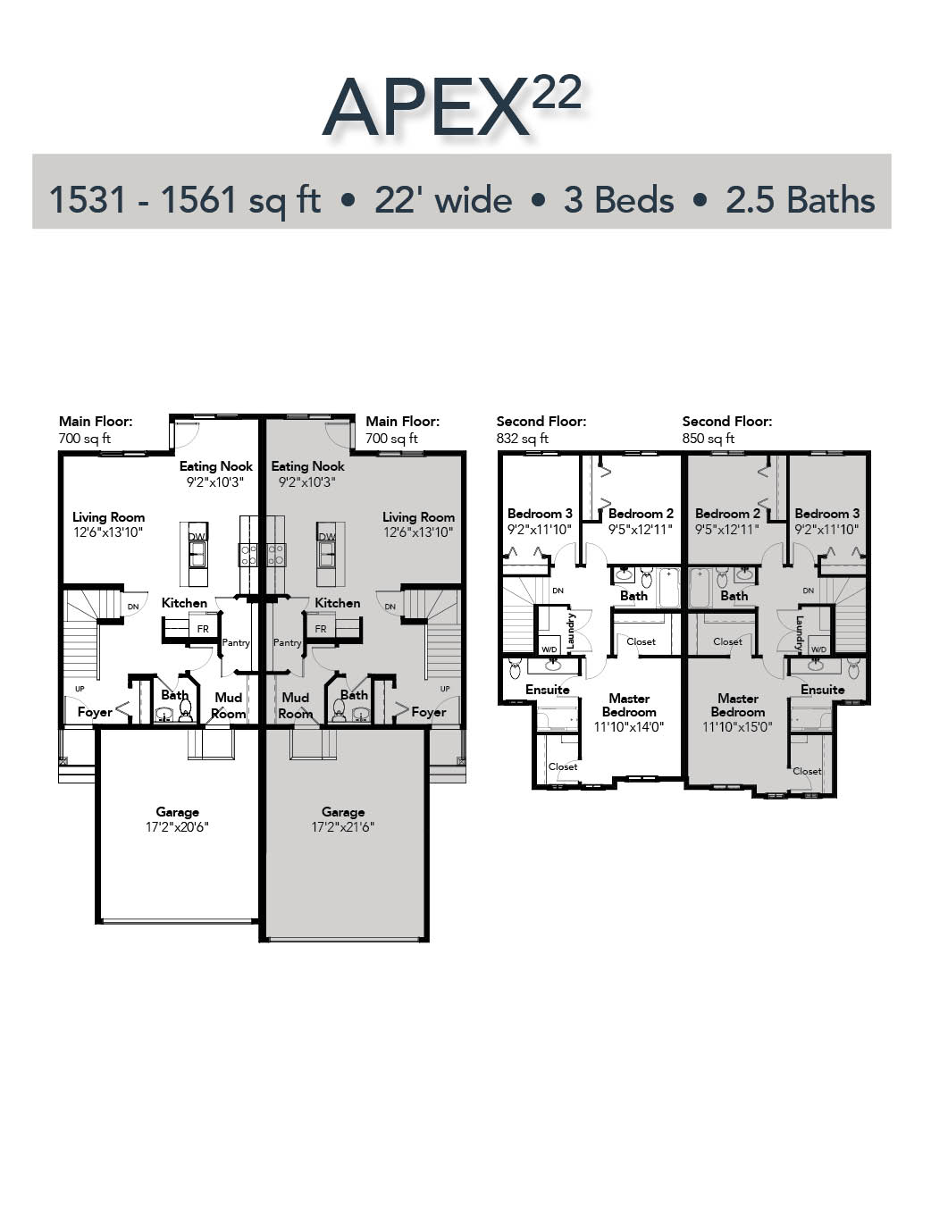 Desrochers Villages - Apex Floor Plan, Edmonton AB | Livabl