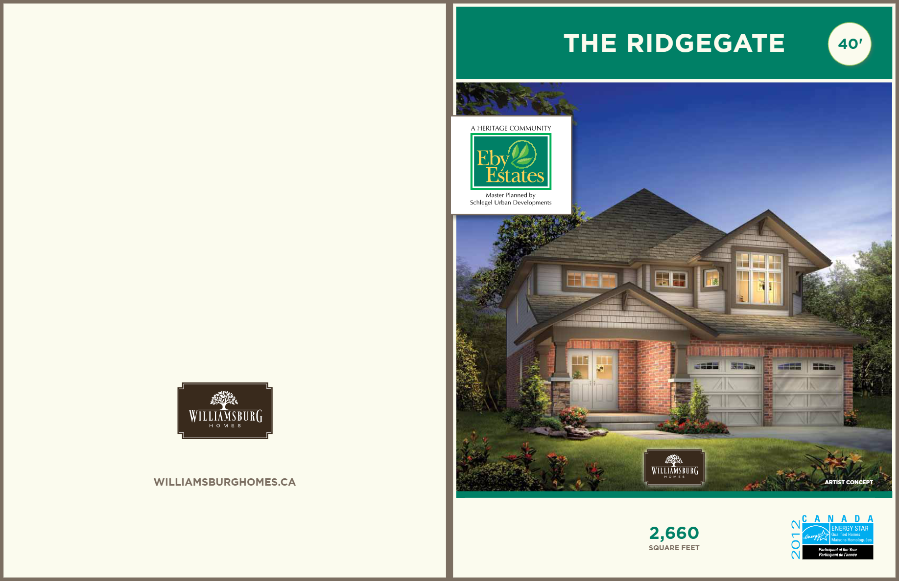 Eby Estates | Ridgegate | Floor Plans and Pricing