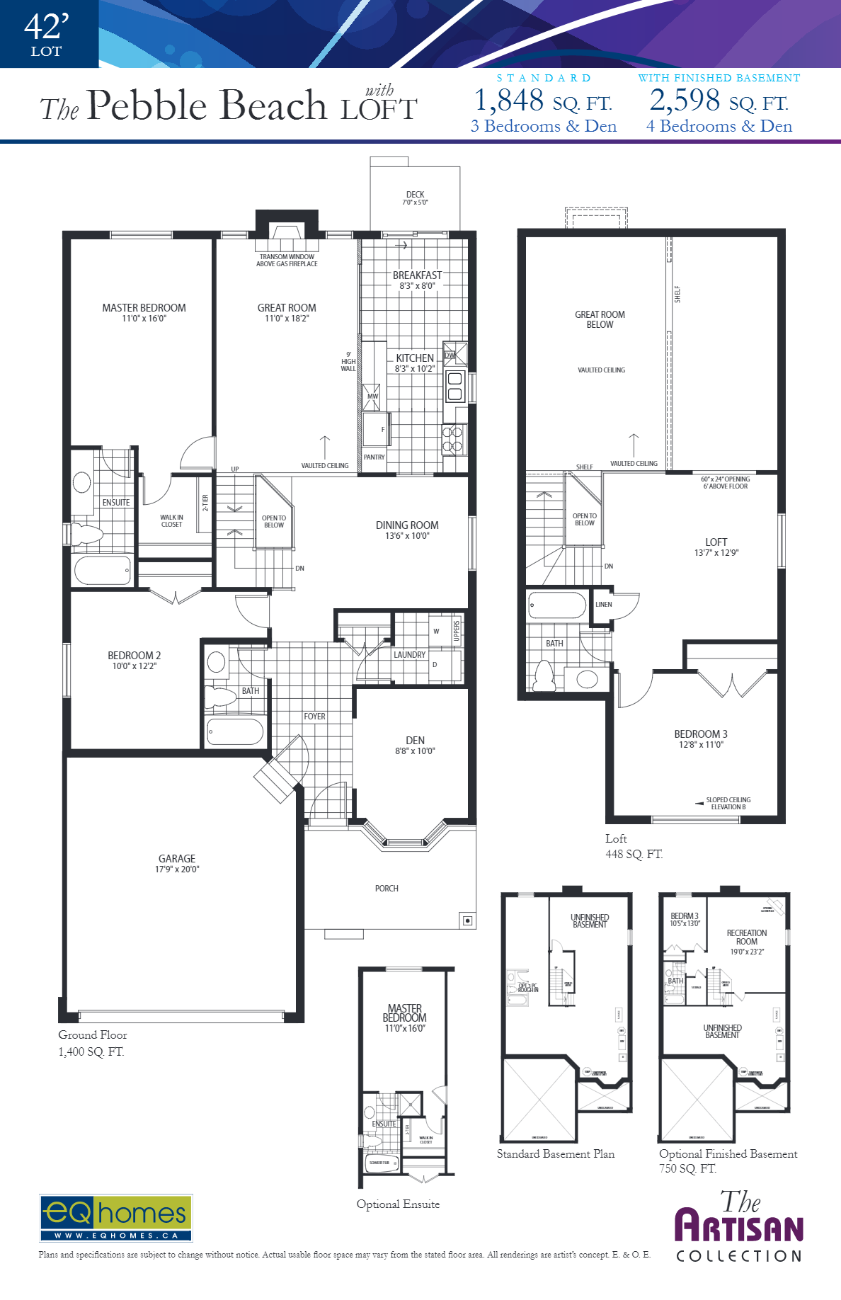 Clarence Crossing | The Pebble Beach with Loft | Floor Plans and Pricing