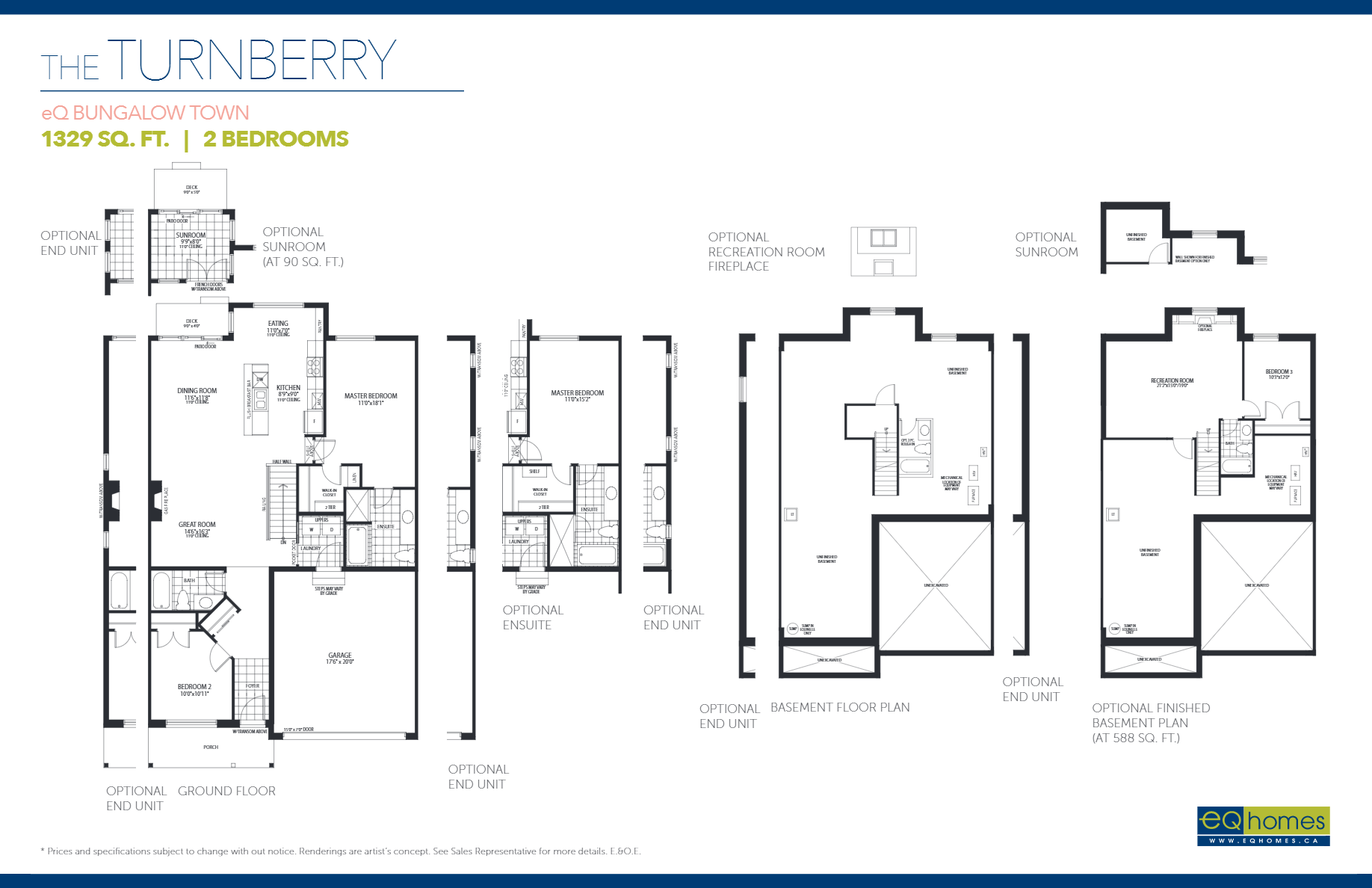 Clarence Crossing | The Turnberry | Floor Plans and Pricing