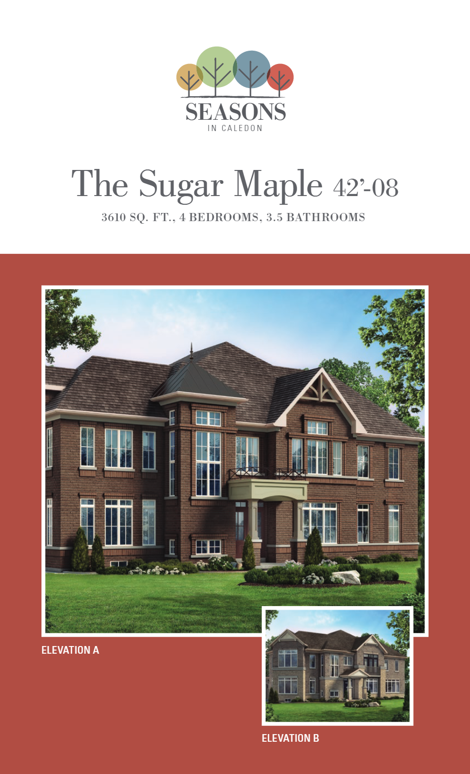 Seasons in Caledon - Sugar Maple B Floor Plan, Brampton ON | Livabl