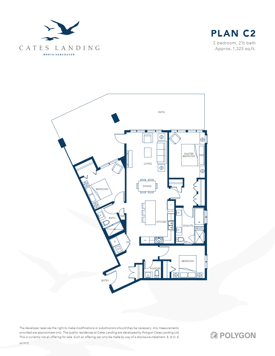 Cates Landing - C2 Floor Plan, North Vancouver BC | Livabl