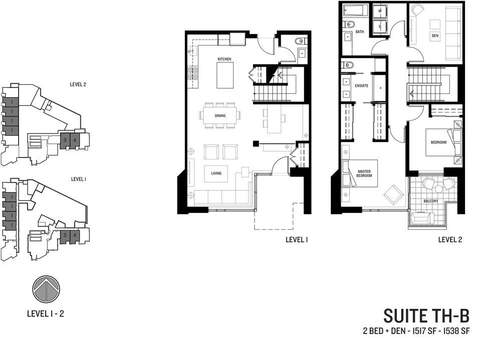 Compass | TH-B | Floor Plans and Pricing