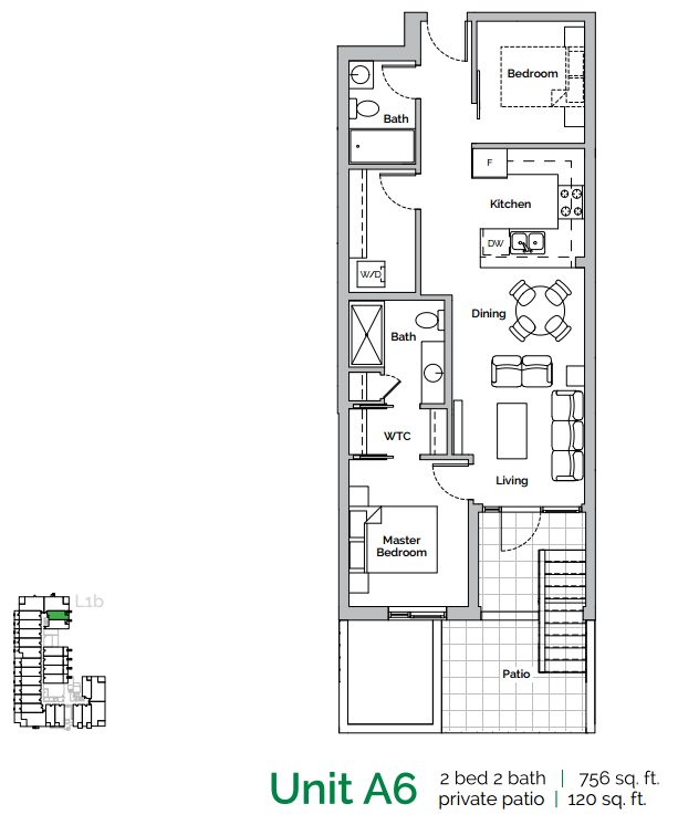 Radius Bridgeland | A6 | Floor Plans and Pricing