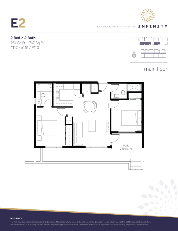 Infinity - E2 Floor Plan, Burnaby BC | Livabl