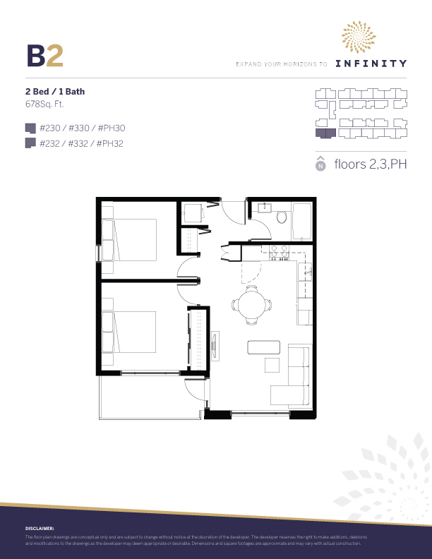 Infinity - B2 Floor Plan, Burnaby BC | Livabl