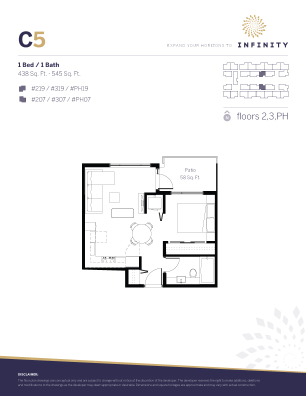 Infinity - C5 Floor Plan, Burnaby BC | Livabl