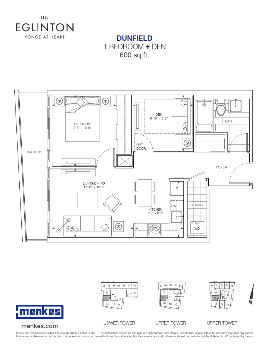 The Eglinton Condos - Dunfield Floor Plan, Toronto ON | Livabl