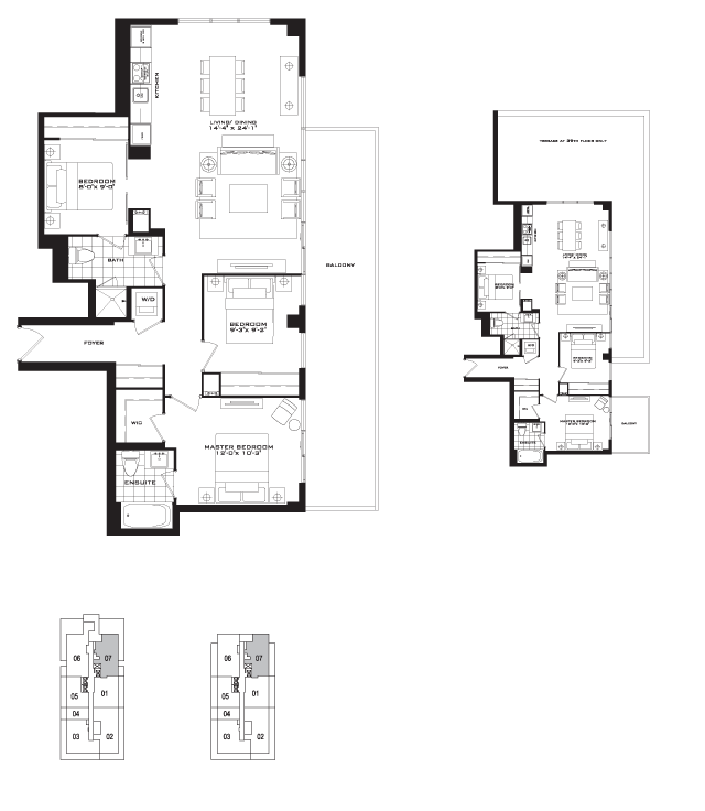 The Hastings floor plan at The Britt Condos in Toronto, ON