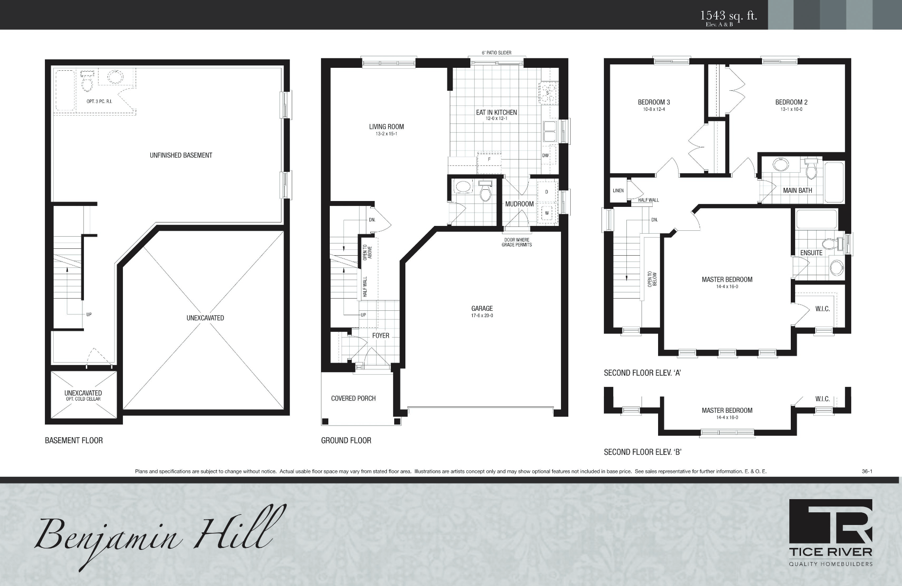 Hilltop Estates by Tice River Homes - Benjamin Hill Floor Plan, Ayr ON ...