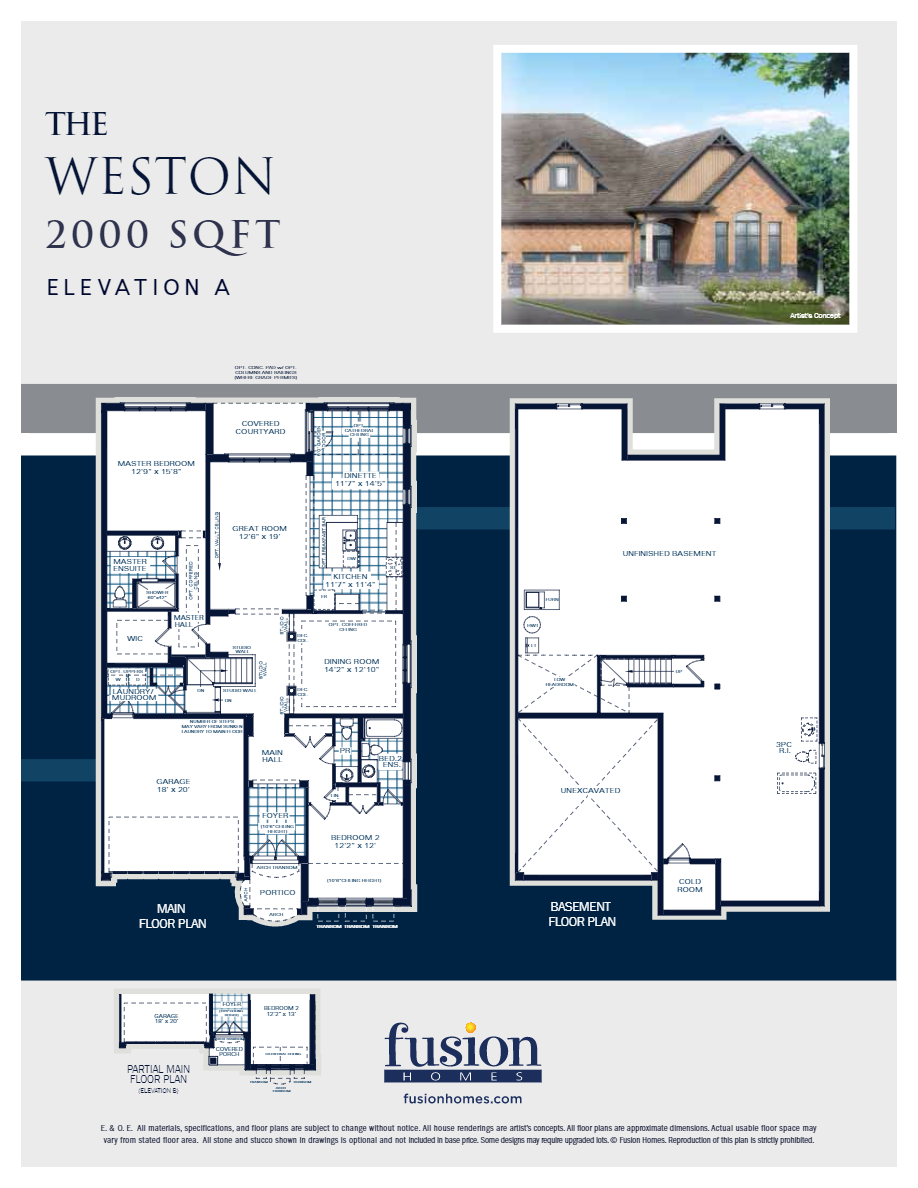 Enclave at Pergola - The Weston Floor Plan, Guelph ON | Livabl