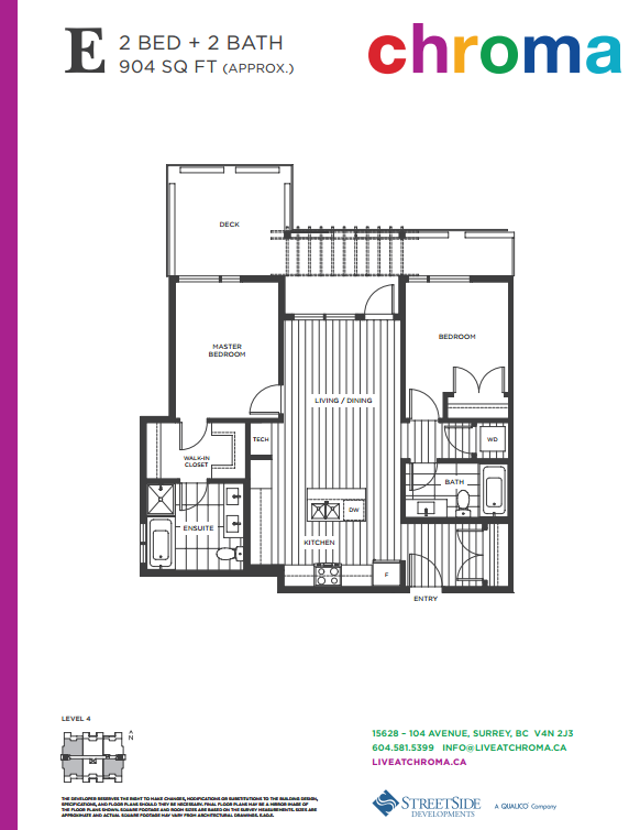Chroma - E Floor Plan, Surrey BC | Livabl