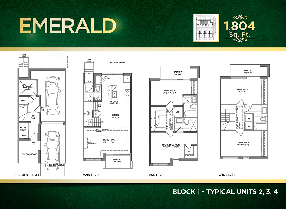 Richmond Towns | Emerald Unit 4 | Floor Plans and Pricing