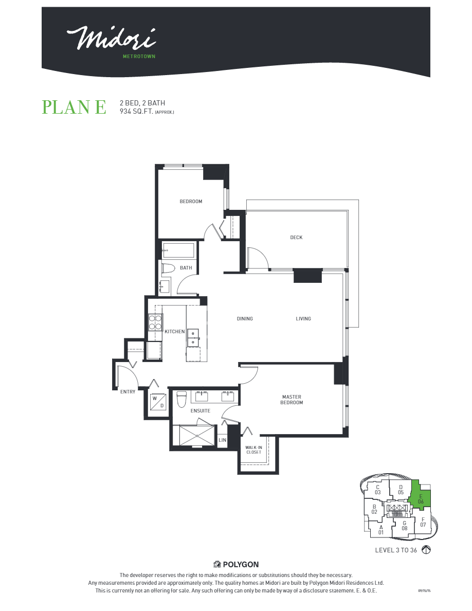 Midori - E Floor Plan, Burnaby BC | Livabl