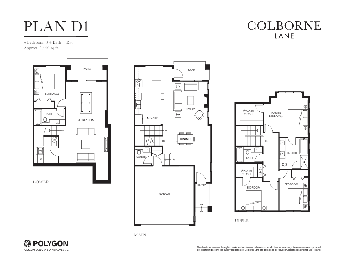 Colborne Lane - D1 Floor Plan, Coquitlam BC | Livabl