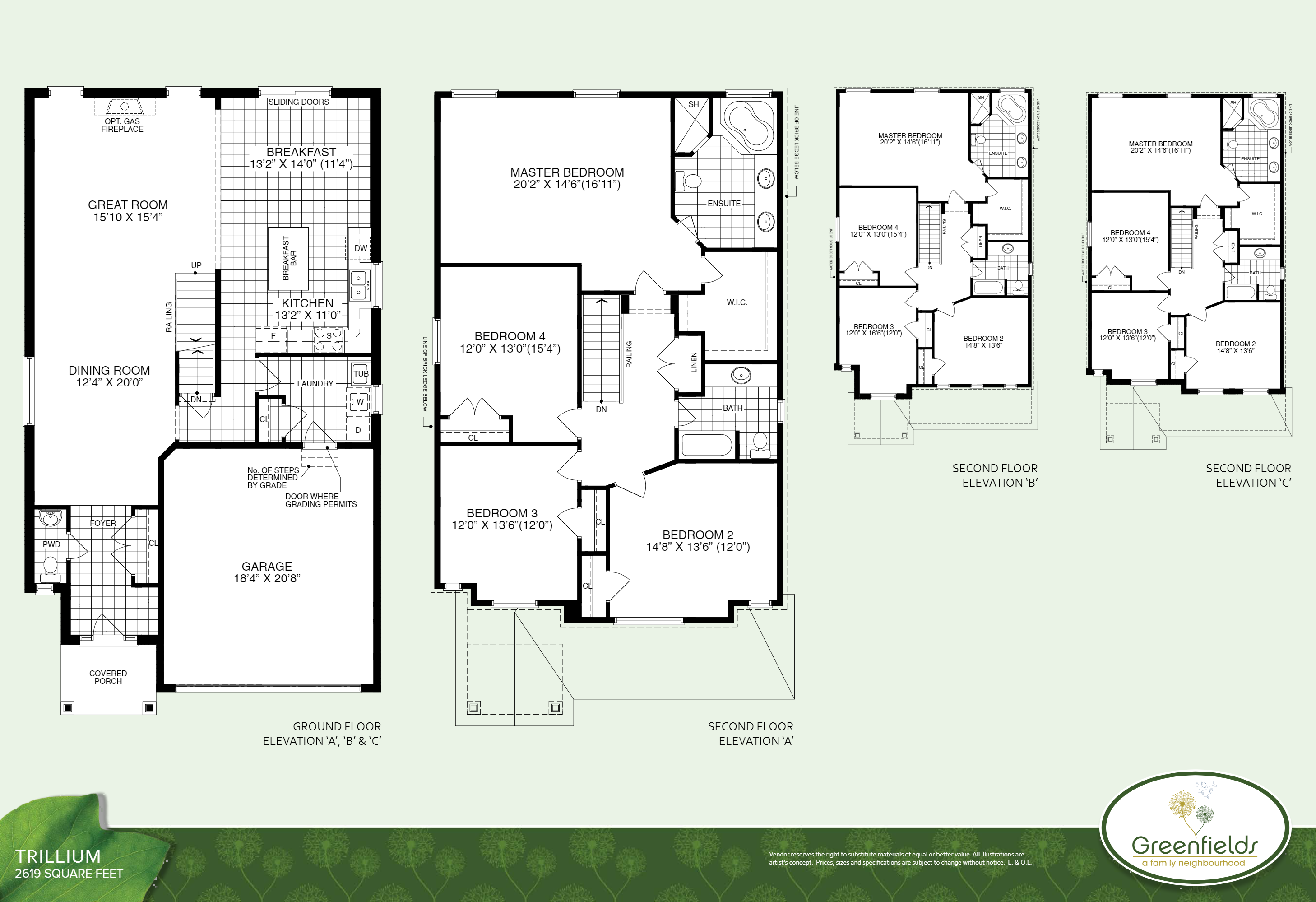Greenfields | Trillium | Floor Plans and Pricing