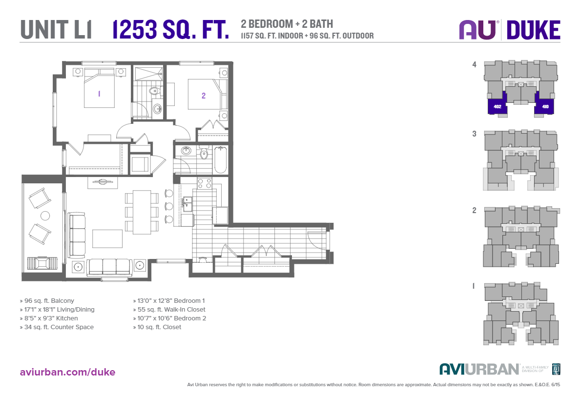 Duke at Mission - L1 Floor Plan, Calgary AB | Livabl