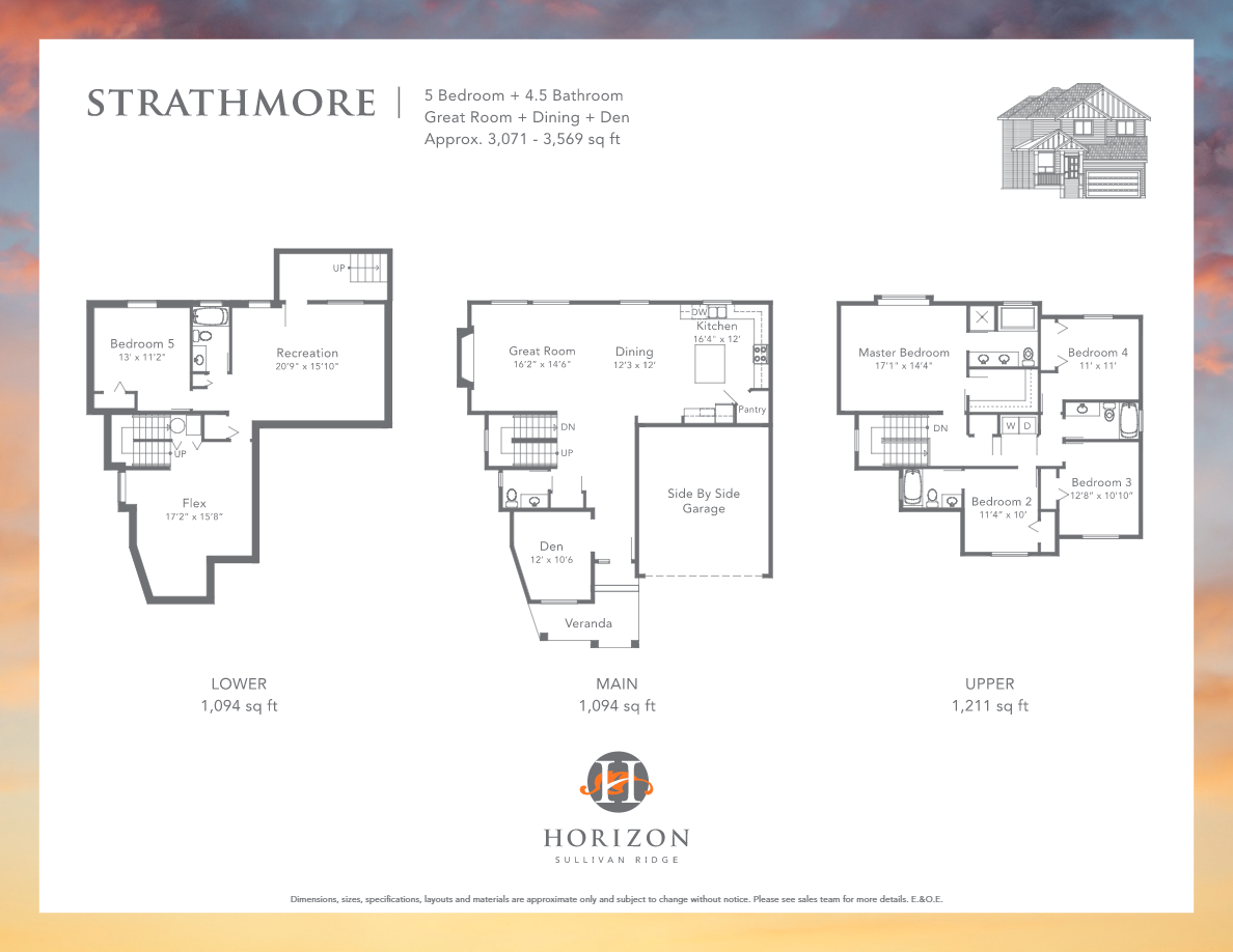 Horizon - Strathmore Floor Plan, Surrey BC | Livabl