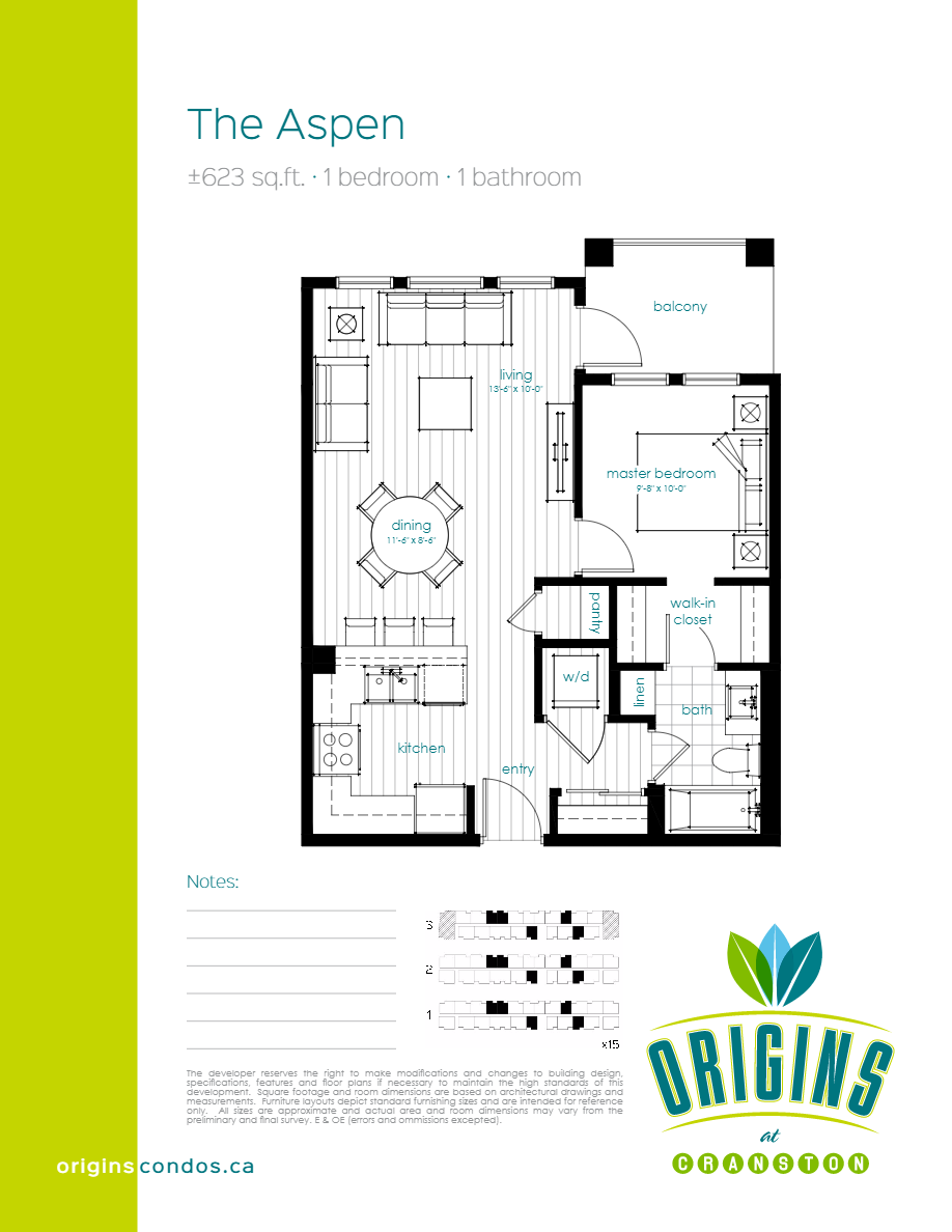 Origins at Cranston | Aspen | Floor Plans and Pricing