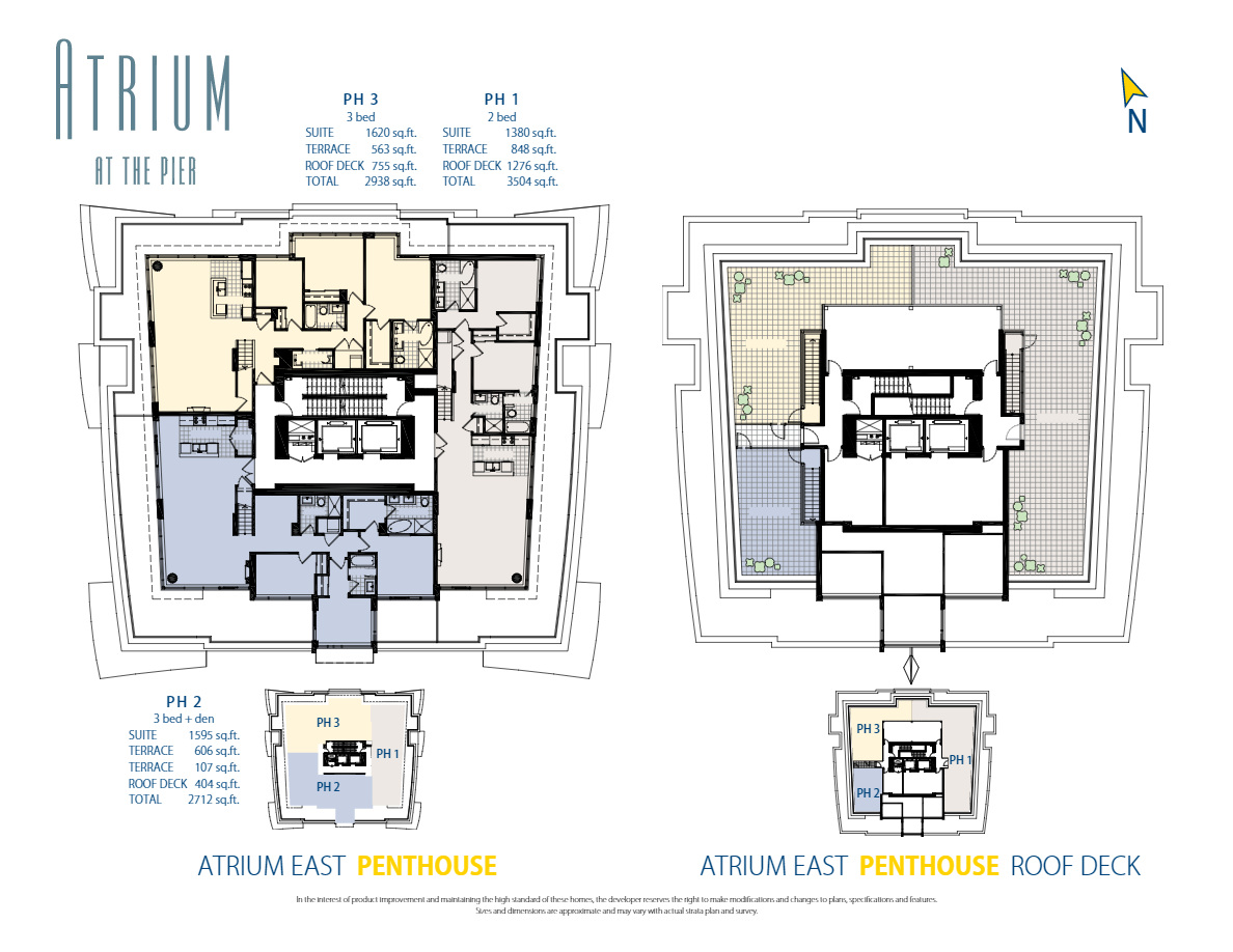 The Atrium at the Pier - Penthouse Floor Plan, North Vancouver BC | Livabl