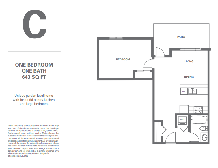 Elements in Langley - C4 Floor Plan, Langley Township BC | Livabl