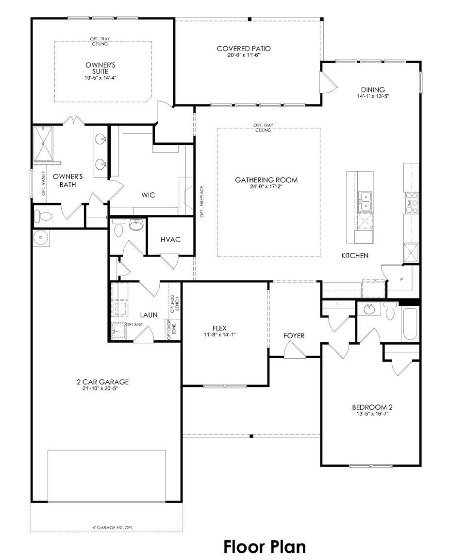 Magnolia floor plan at Frisco Lakes in Frisco, TX