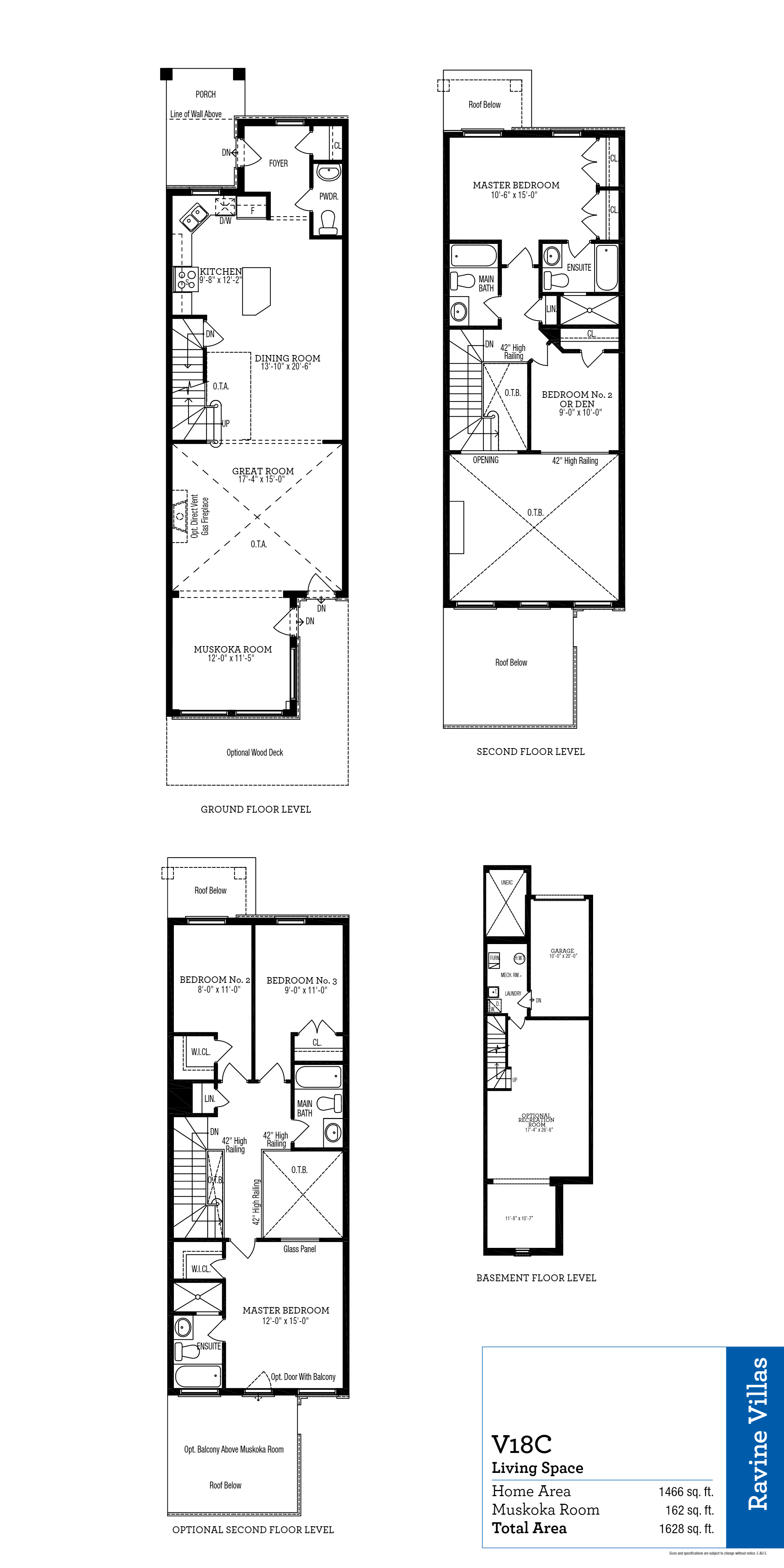 Muskoka Bay Resort - V18C Floor Plan, Gravenhurst ON | Livabl