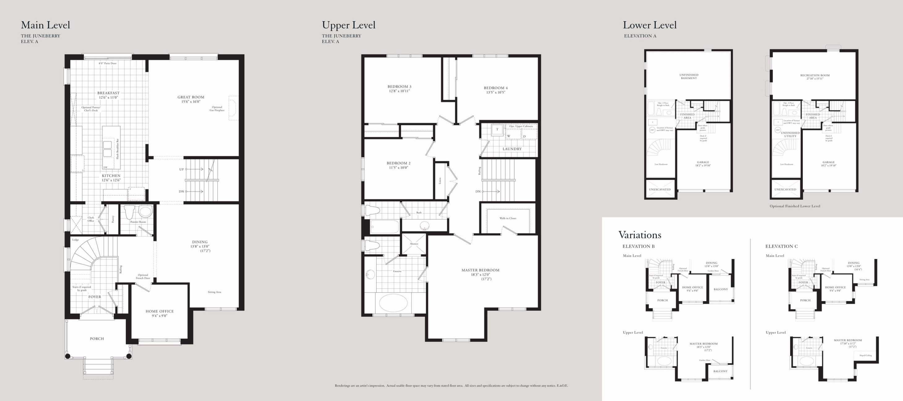 The Treetops - The Juneberry Floor Plan, New Tecumseth ON | Livabl