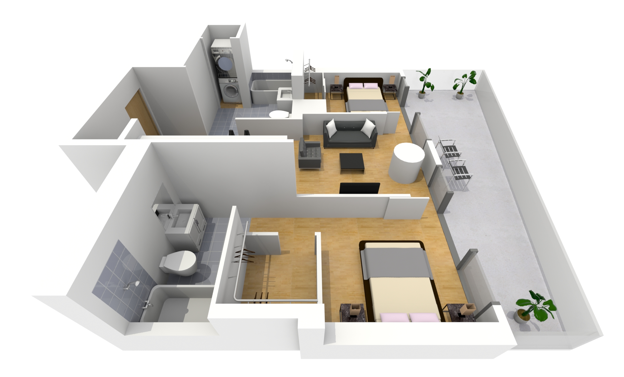 Pier 27 Tower | 2B-01 (BF) | Floor Plans and Pricing