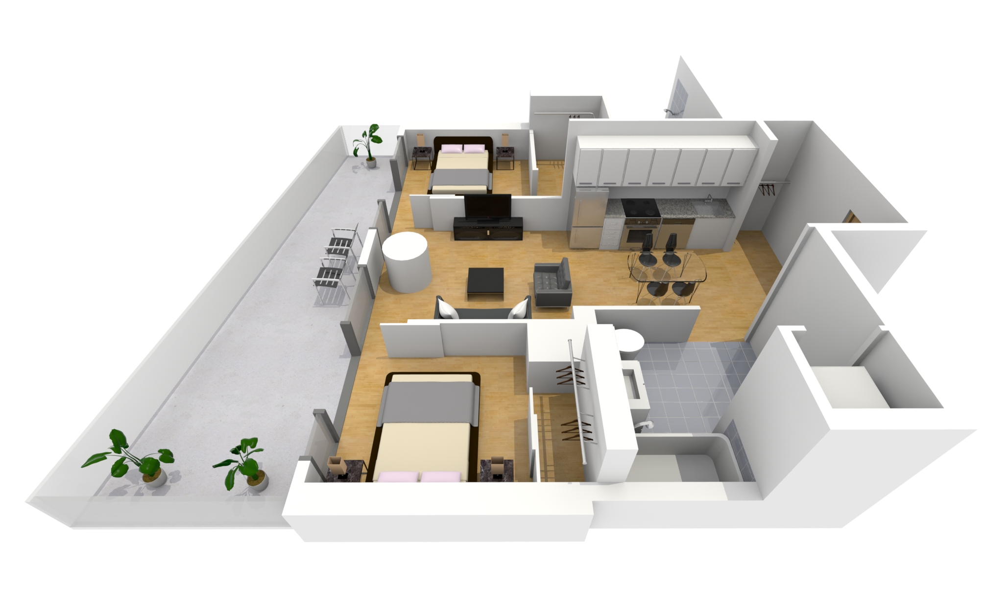 Pier 27 Tower | 2B-01 (BF) | Floor Plans and Pricing