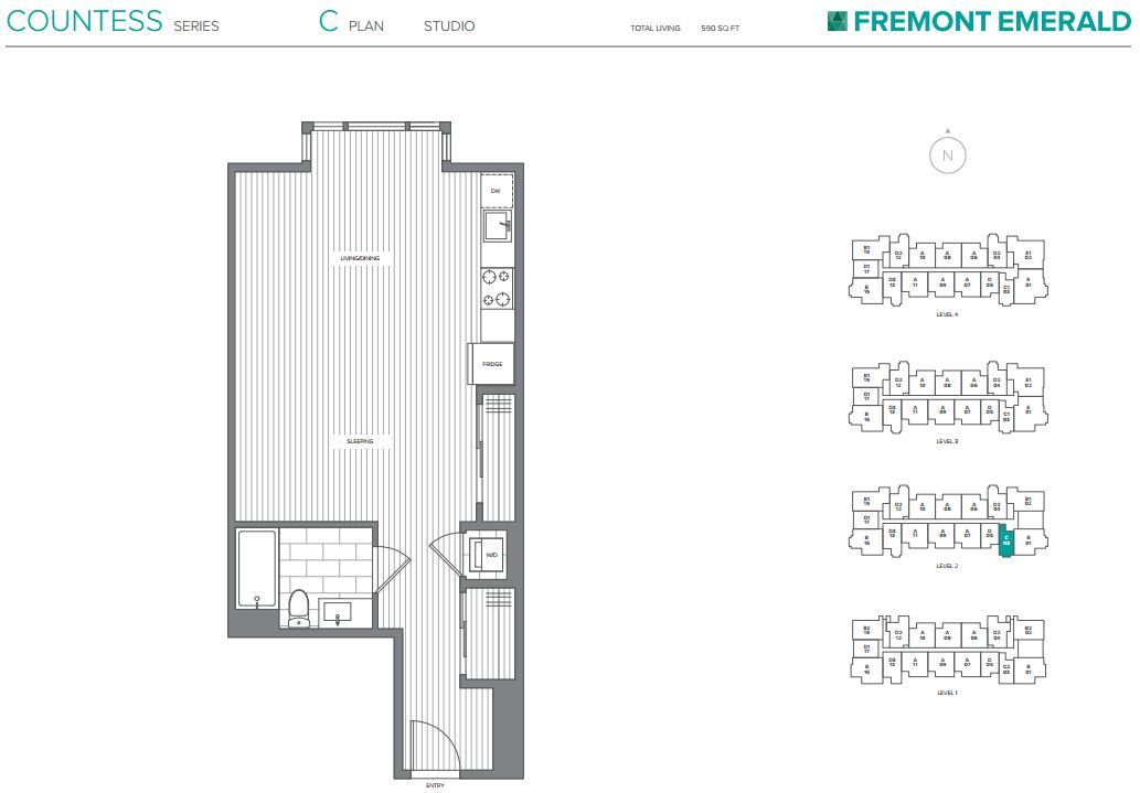 FREMONT EMERALD. BY MOSAIC. | C | Floor Plans and Pricing
