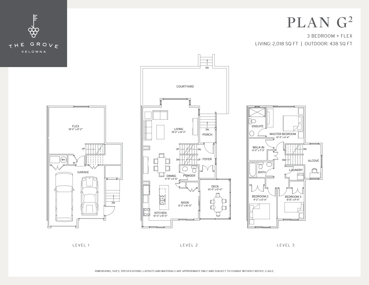 The Grove Townhomes | G2 | Floor Plans and Pricing