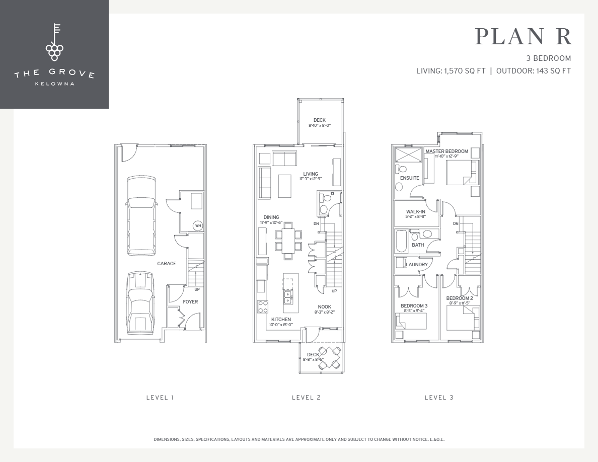 The Grove Townhomes | R | Floor Plans and Pricing