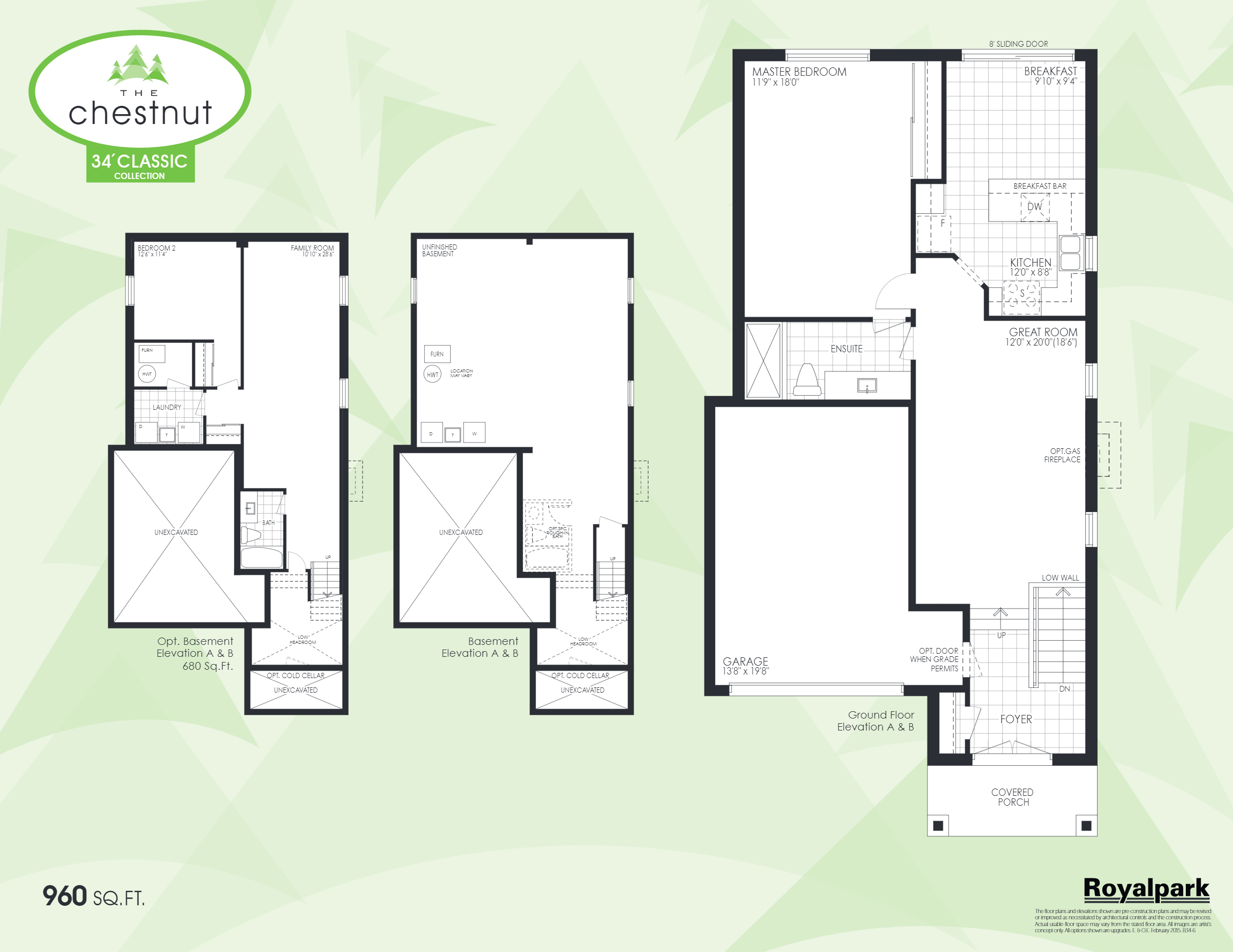 Pineview Greens | The Chestnut | Floor Plans and Pricing