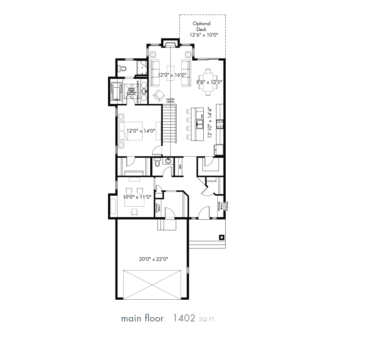 Village at Griesbach - The Weston Floor Plan, Edmonton AB | Livabl