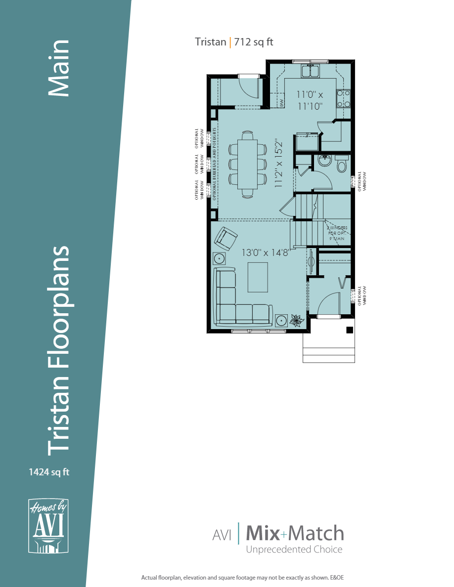 Village at Griesbach - The Tristan Floor Plan, Edmonton AB | Livabl