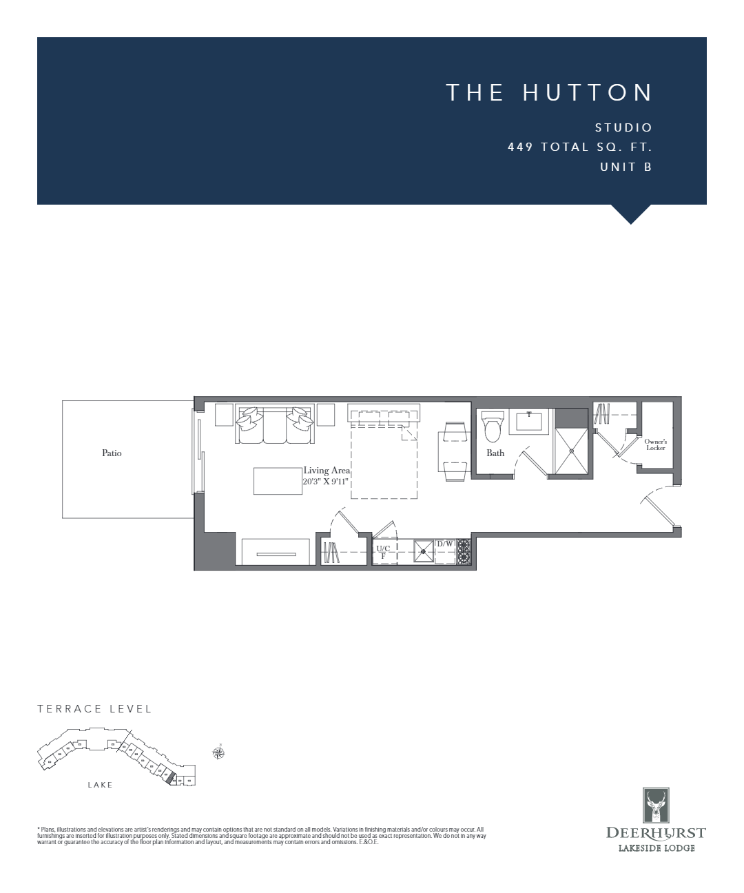 Deerhurst Lakeside Lodge - The Hutton Floor Plan, Huntsville ON | Livabl