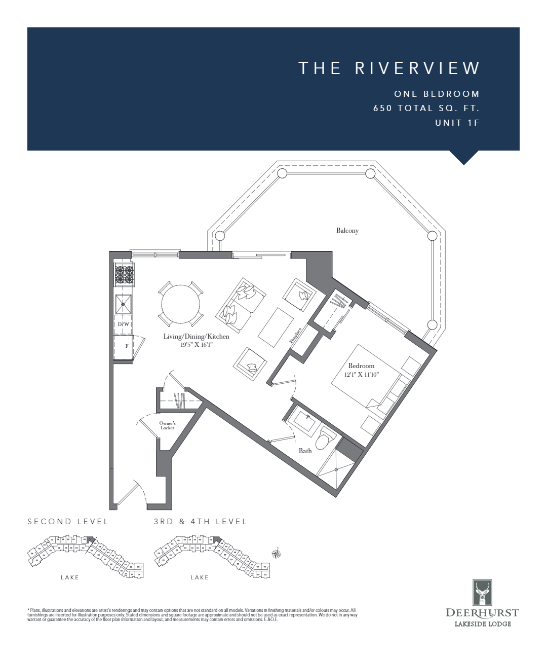 Deerhurst Lakeside Lodge | The Riverview | Floor Plans and Pricing